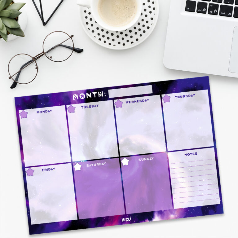 Buy Premium printable planner «Tropic» (weekly planner, A3, A4) on VICU ...